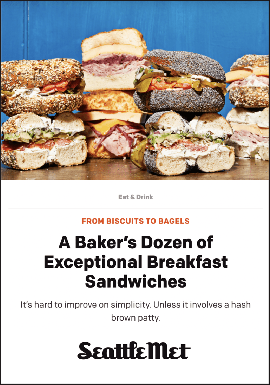 Home to two of Seattle's Best Breakfast Sandwiches: Morsel and Saint ...